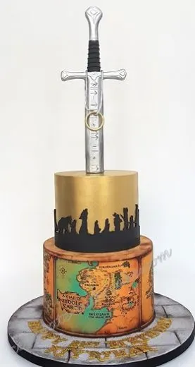 47 Best Lord of the Rings Cake Ideas for Birthdays and Events - Fantasy ...