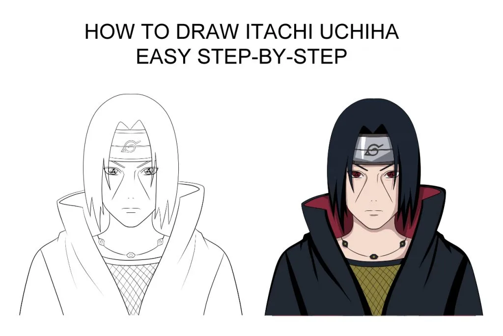 How to Draw Itachi Uchiha Easy Step-by-Step Tutorial
