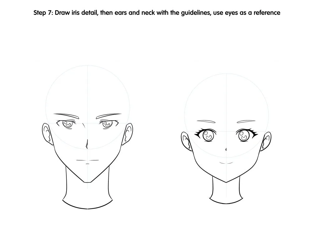 How to Draw Anime Heads