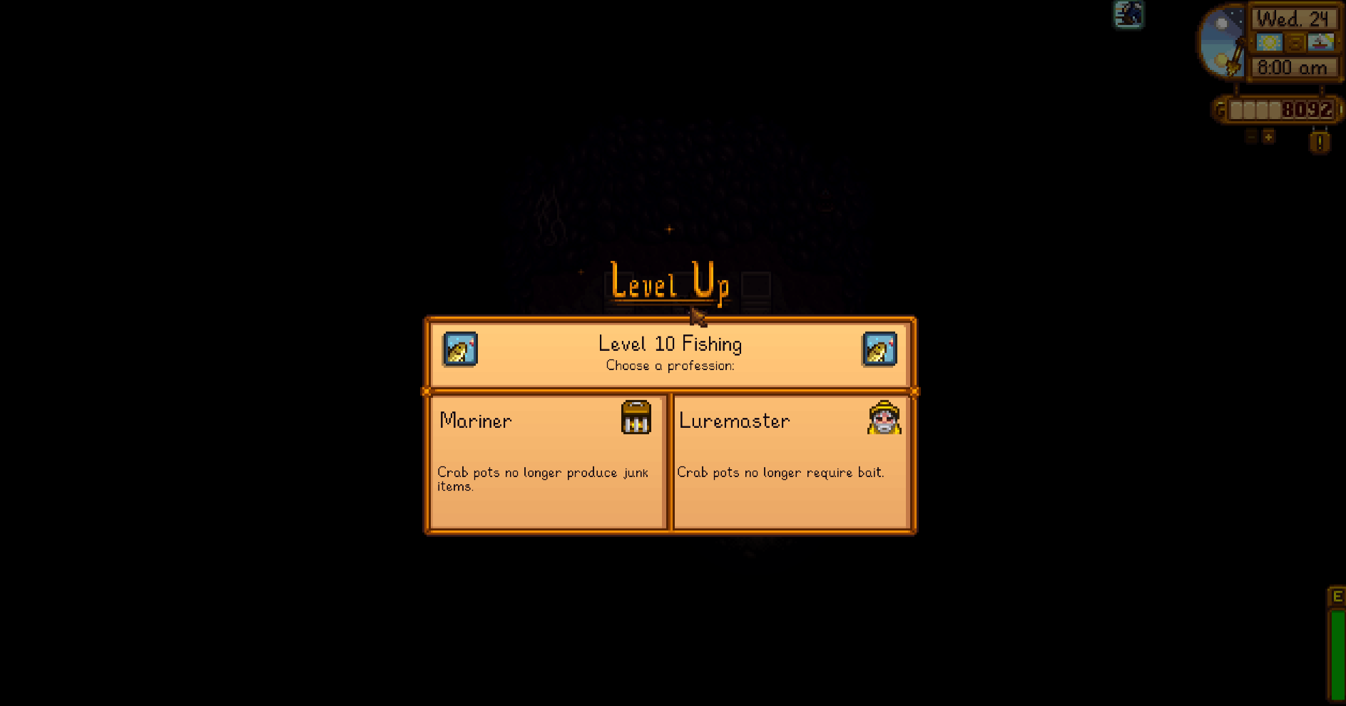 Stardew Valley Fisher or Trapper at Level 5: Best Profession?