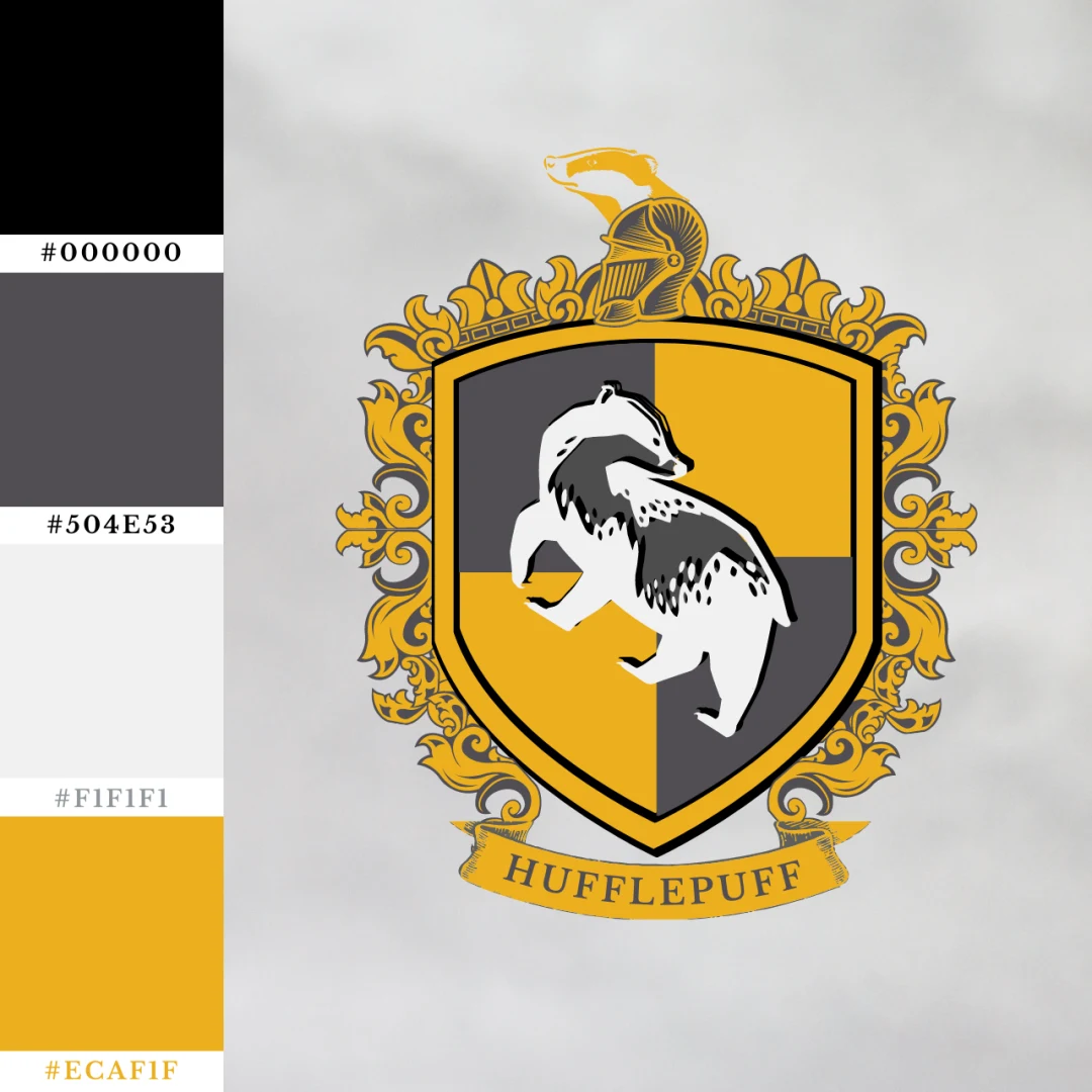Harry Potter Hogwarts House Colors: Color Palettes and Hex Codes